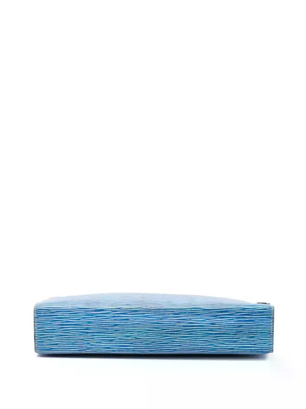 LOUIS VUITTON 2017 Epi Denim Toiletry Pouch 26 Clutch Bag - Blue