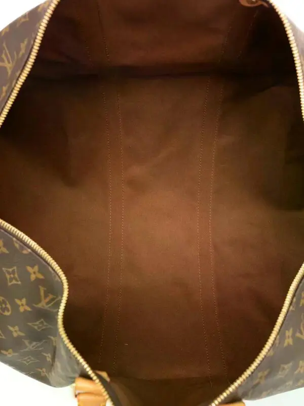 LOUIS VUITTON 2001 Monogram Keepall 55 Travel Bag - Brown
