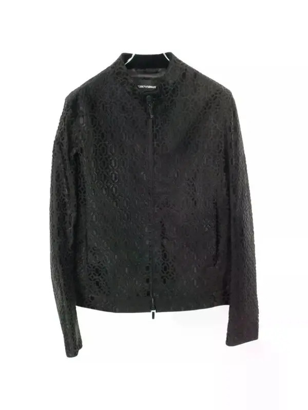 Emporio Armani Patterned Zip-up Jacket