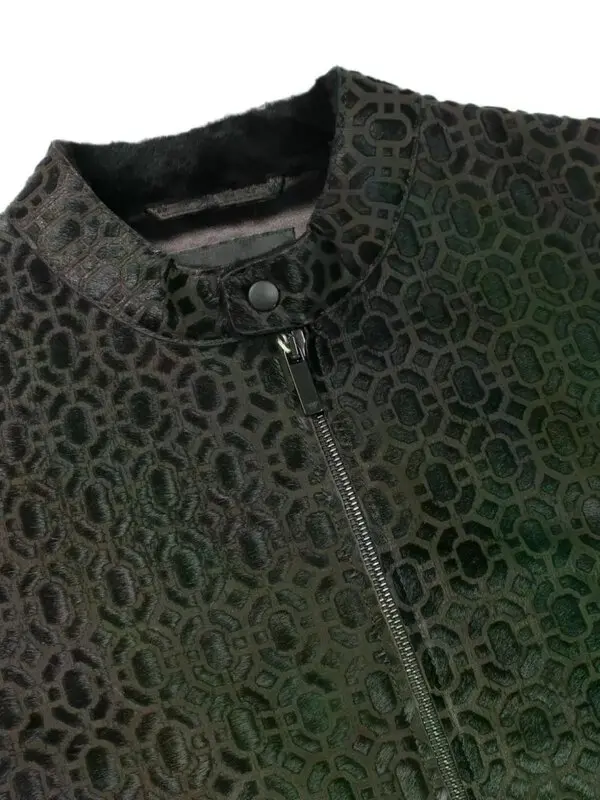 Emporio Armani Textured Zip-up Jacket
