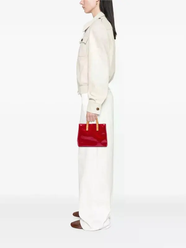 LOUIS VUITTON 2008 Monogram Vernis Reade Pm Handbag - Red