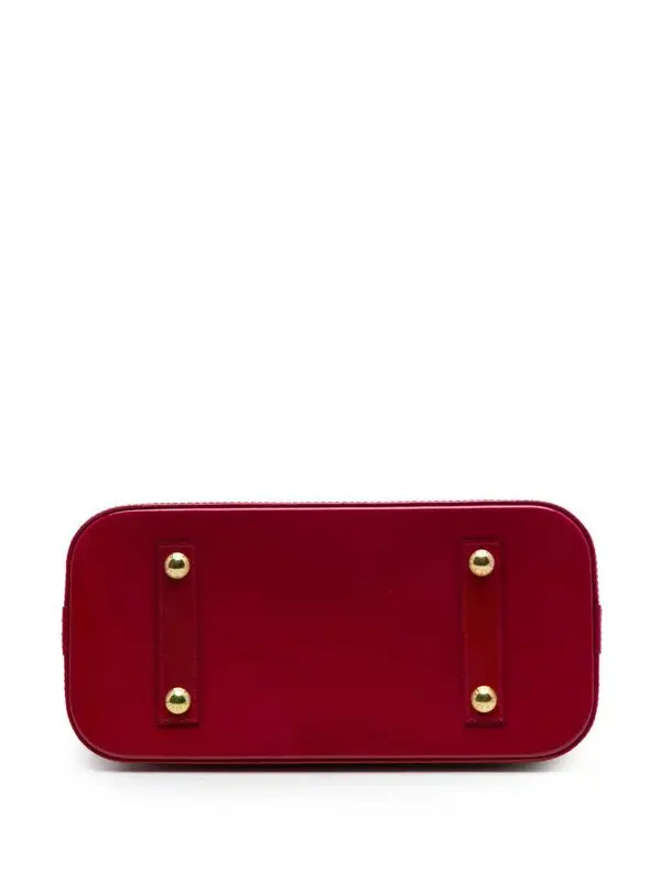 LOUIS VUITTON 2013 Monogram Vernis Alma Pm Handbag - Red