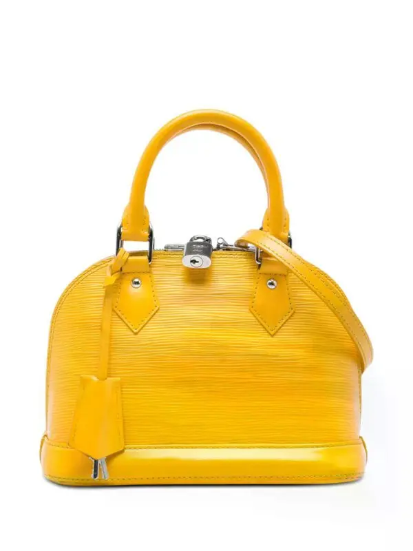 LOUIS VUITTON 2013 Epi Alma Bb Satchel - Yellow