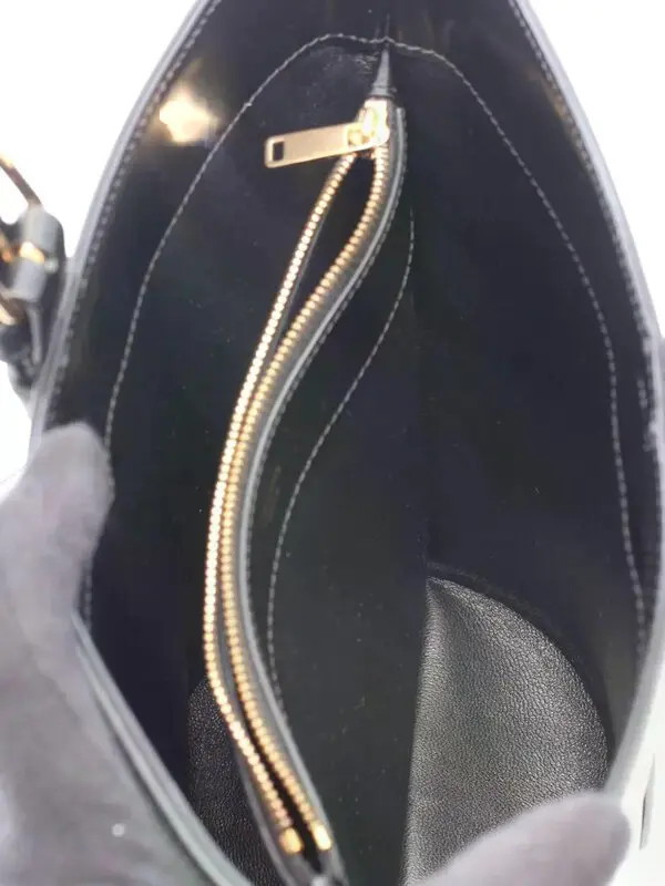 Celine 2022-2026 Leather Triomphe Bucket Bag
