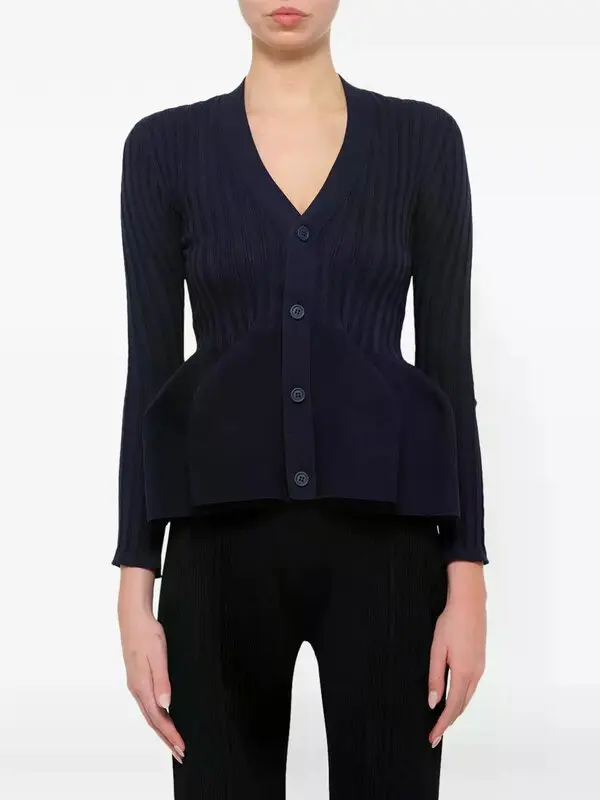 CFCL Pottery Ribbed-knit Cardigan