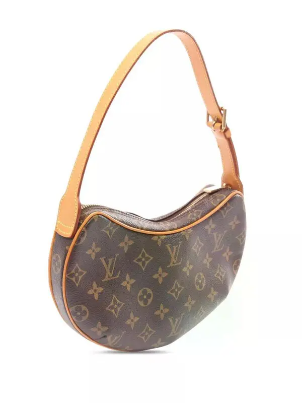 LOUIS VUITTON 2002 Monogram Croissant Pm Hobo Bag