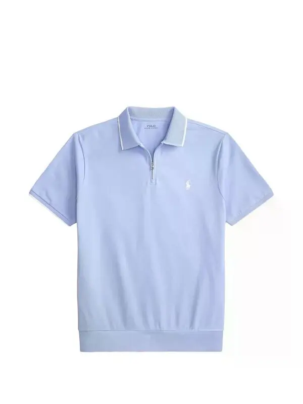 Polo Ralph Lauren Zip-neck Logo-embroidered Polo Shirt