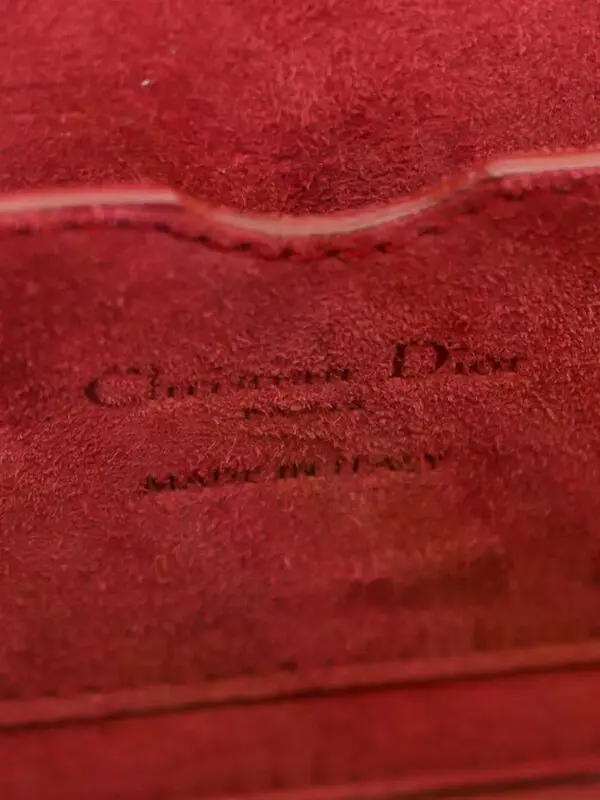 Dior 2000-2026 Lambskin Dioraddict Lockbox Crossbody Bag - Red