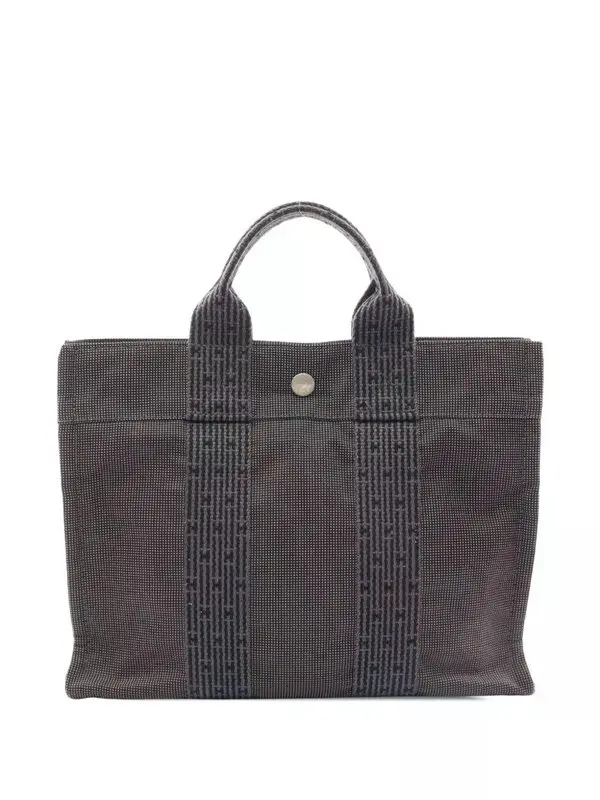 Hermès 1990-2010 Canvas Herline Pm Tote Bag - Grey