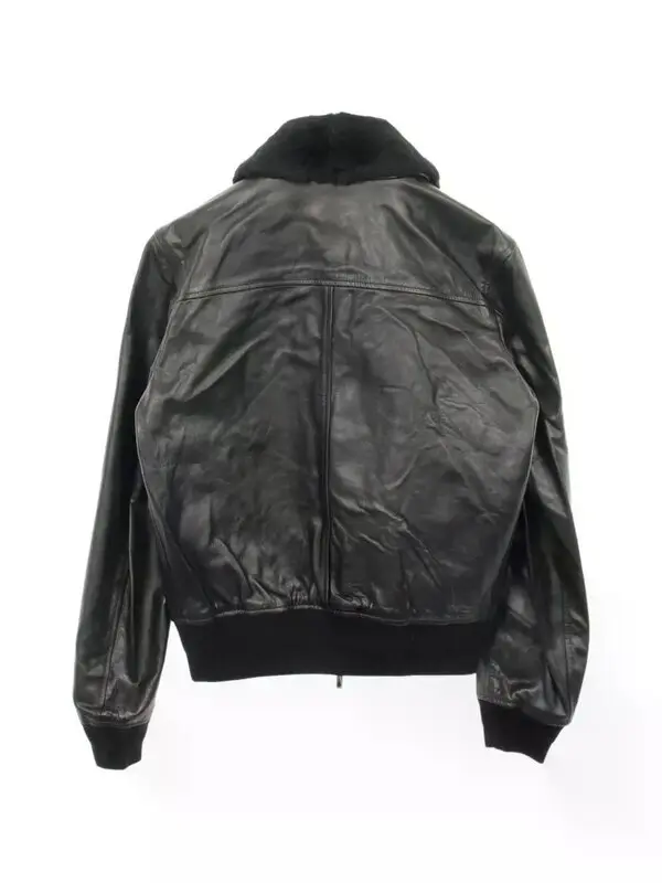 Dior Leather Zip-up Jacket
