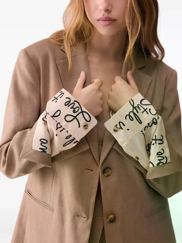 Liu Jo Herringbone Fabric Blazer