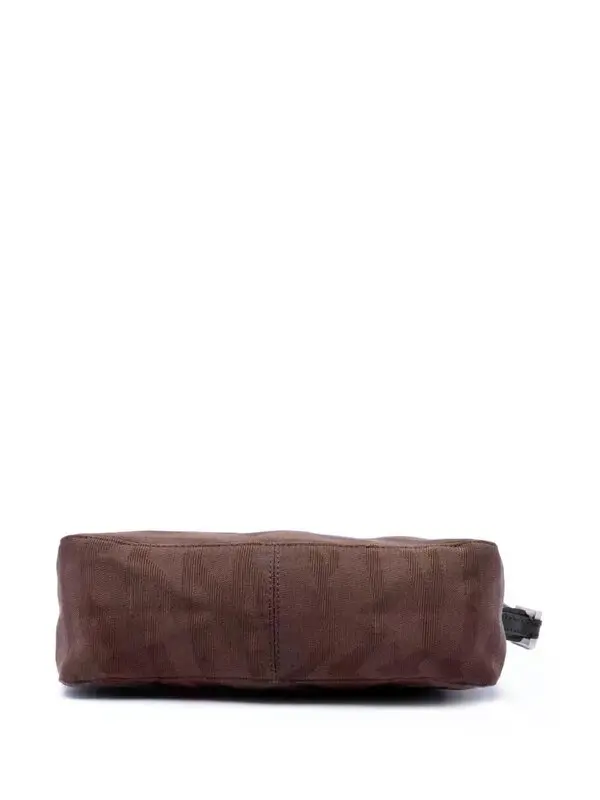 Fendi Zebra Print Canvas Shoulder Bag