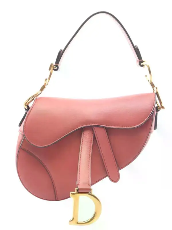 Dior 2000-2026 Mini Calfskin Saddle Bag Satchel - Red