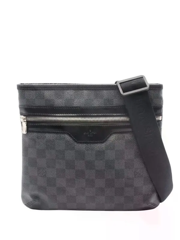 LOUIS VUITTON 2010 Damier Graphite Thomas Crossbody Bag - Black