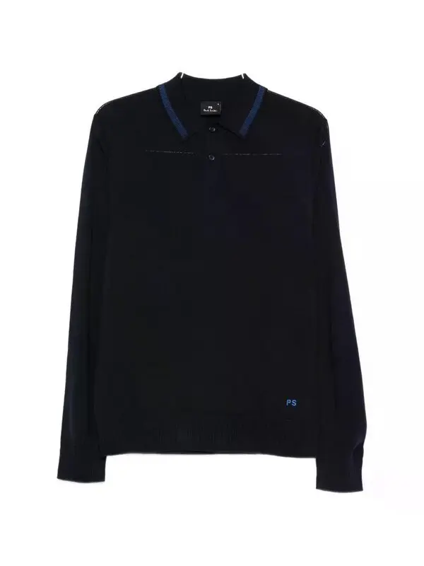 Paul Smith Long-sleeve Polo Shirt - Blue