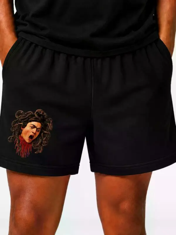MELT Graphic-print Cotton Shorts