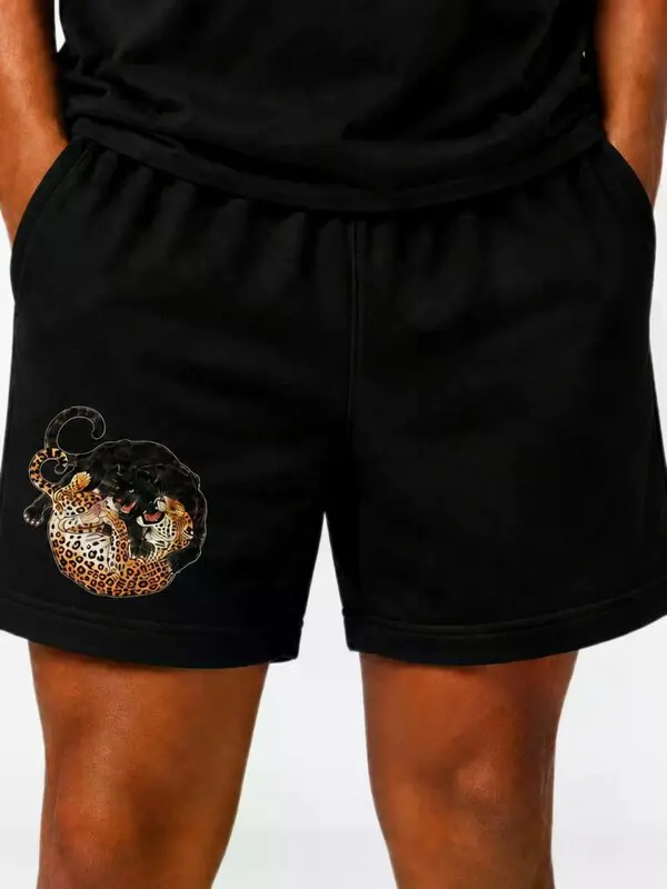 MELT Graphic-print Cotton Shorts