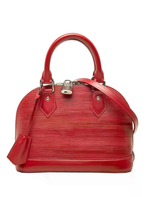 LOUIS VUITTON 2013 Epi Alma Bb Satchel - Red