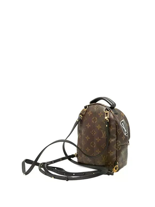 LOUIS VUITTON 2016 Monogram World Tour Mini Palm Springs Backpack - Brown