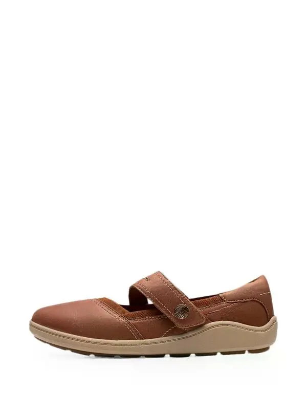 Clarks Bryianne Janey Touch-strap Ballet Flats - Brown