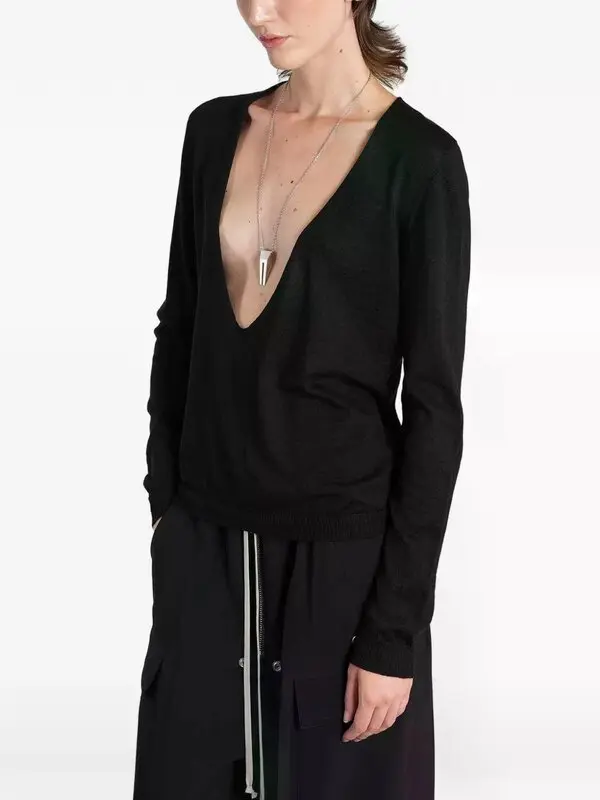 Rick Owens Plunging V-neck Sweater