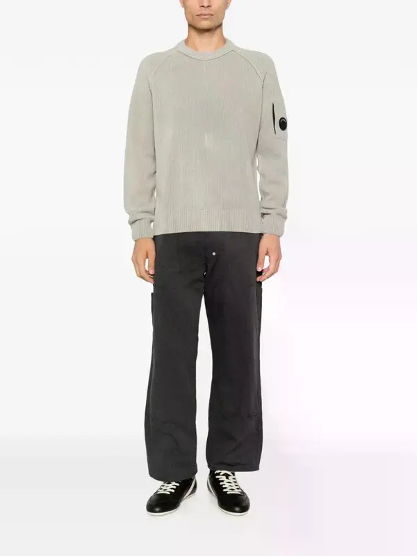 C.P. COMPANY Lens Detail Crew Neck Sweater