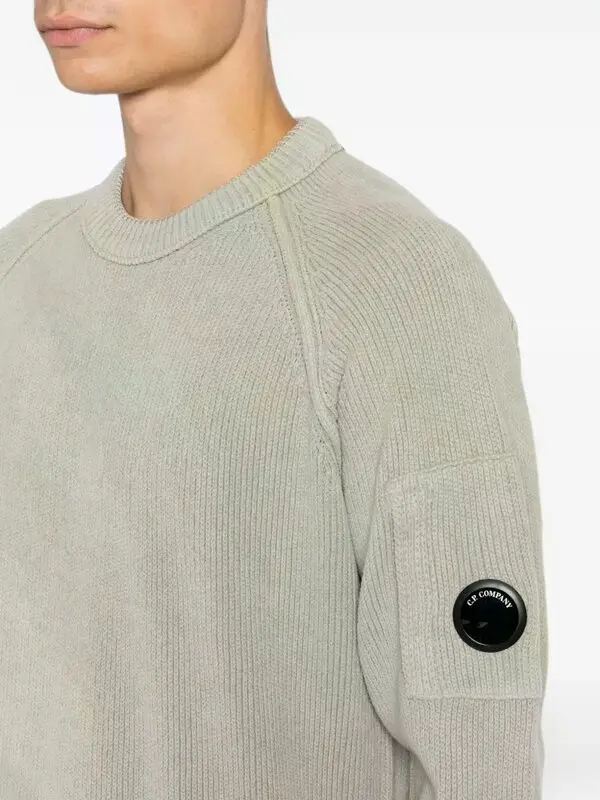 C.P. COMPANY Lens Detail Crew Neck Sweater