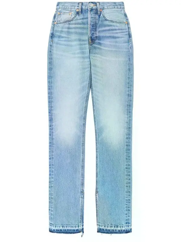 RE/DONE High-rise Light Wash Jeans - Blue