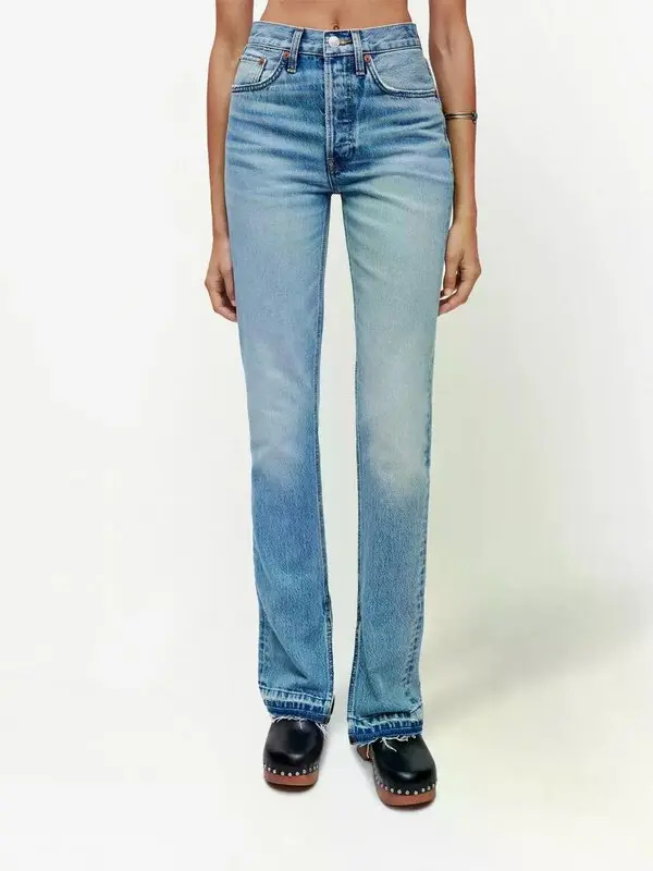 RE/DONE High-rise Light Wash Jeans