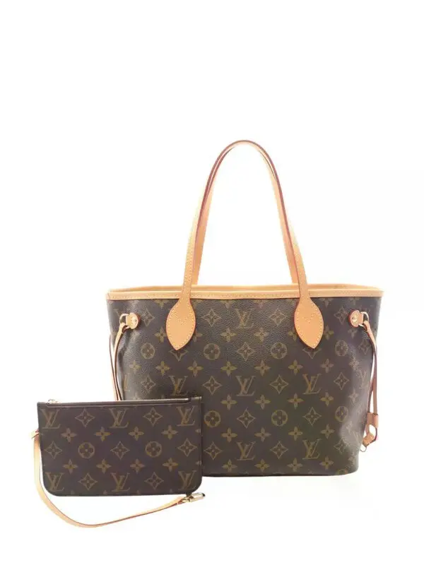 LOUIS VUITTON 2000-2026 Monogram Neverfull Pm Tote Bag - Brown