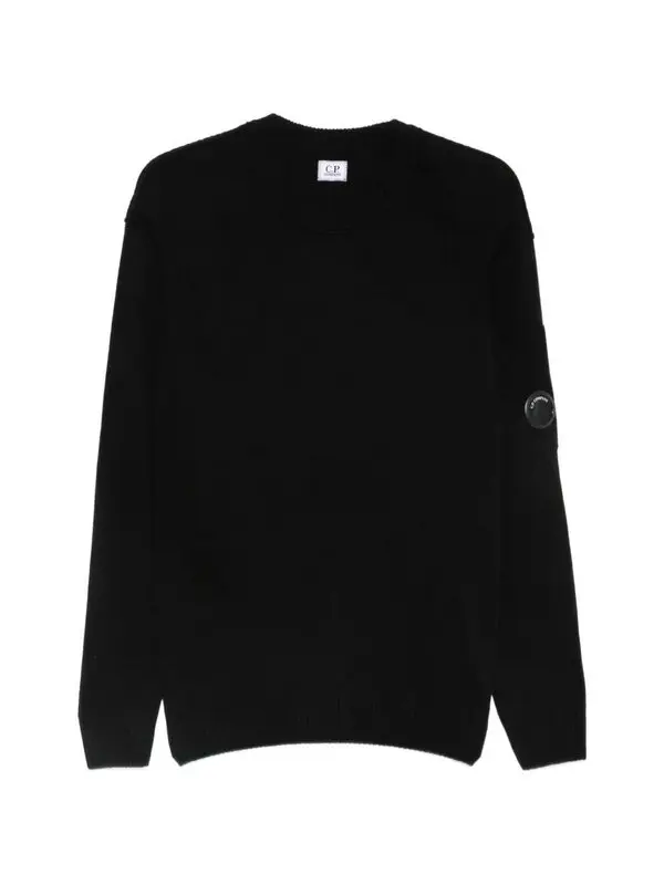 C.P. COMPANY Lambswool Sweater - Black
