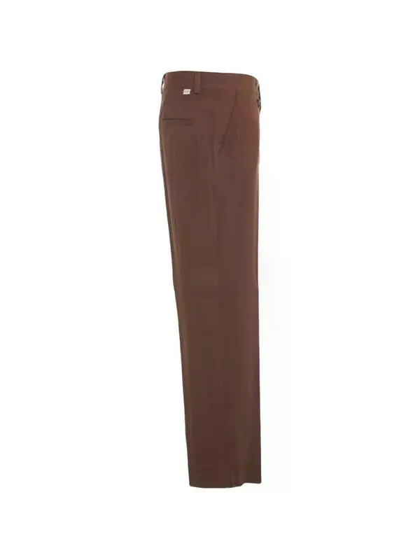 PAOLO PECORA Straight-leg Chino Trousers - Brown