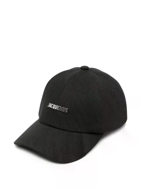 Jacquemus Logo-plaque Baseball Cap - Black