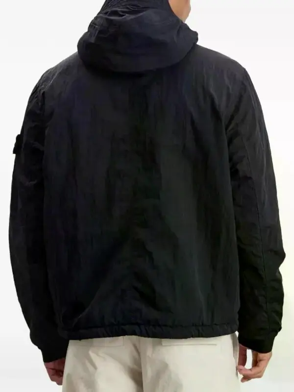 Stone Island Hooded Logo-patch Jacket