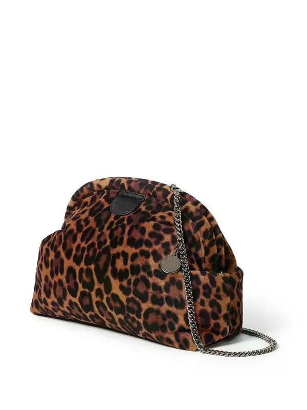 Stella McCartney Leopard-print Chain-strap Clutch Bag