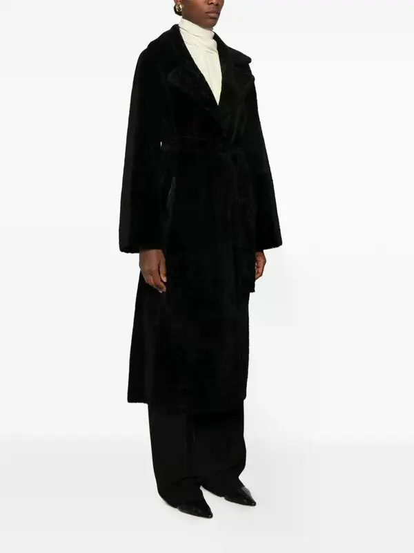 ARMA Belted Shearling Coat