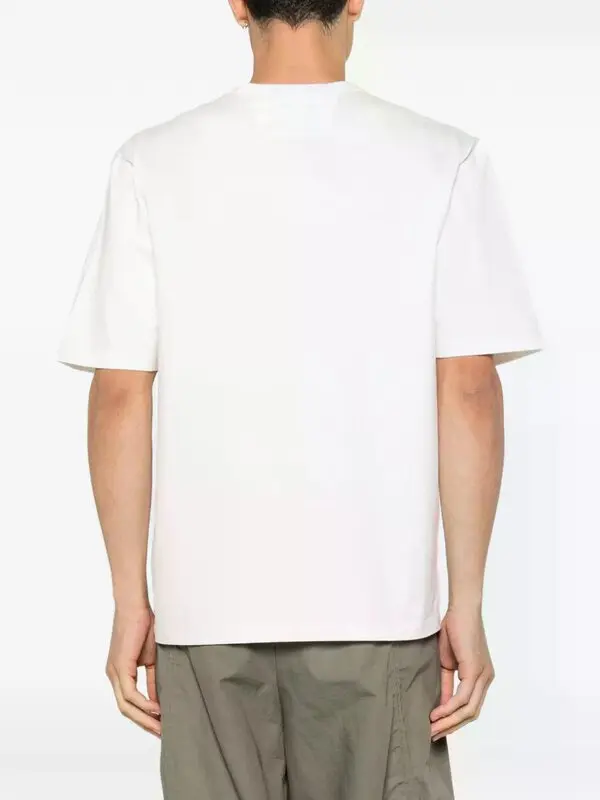 C.P. COMPANY Logo-embroidery T-shirt - White