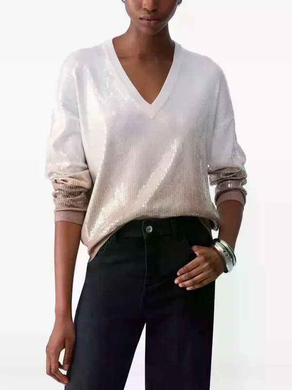 Liu Jo Dégradé Sweater With Sequins