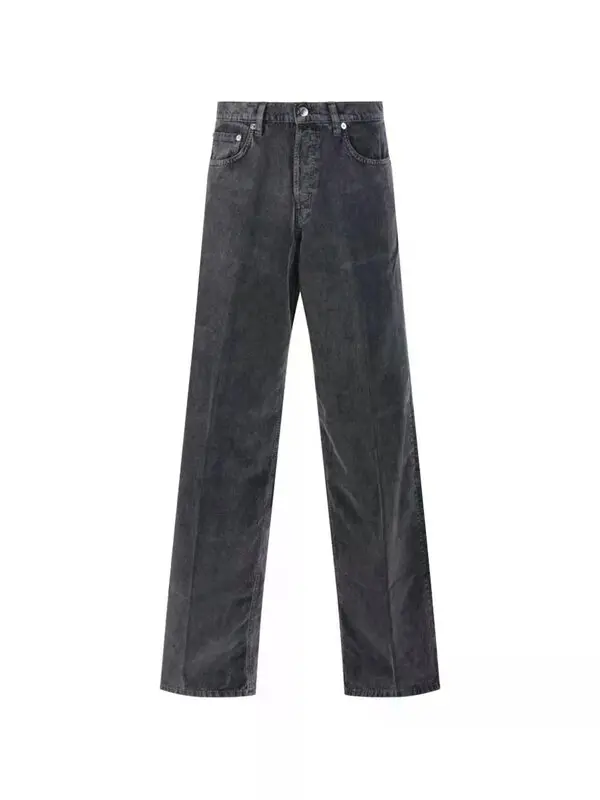 HAIKURE Faded-effect Straight-leg Jeans - Grey