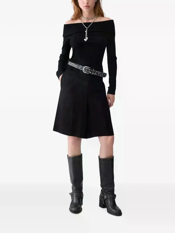 Liu Jo Wool Sweater With Bardot Neckline
