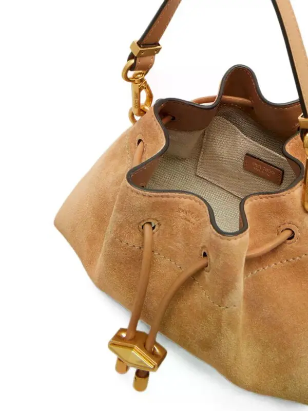 JIMMY CHOO Small Cinch Suede Shoulder Bag