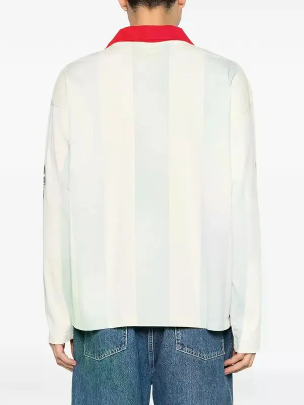 FOUND Striped Graphic Print T-shirt - Neutrals