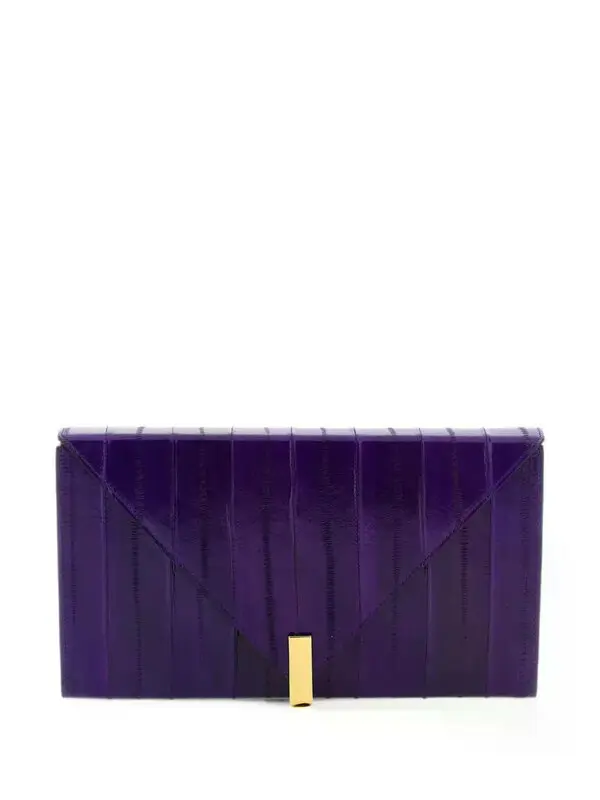GIUSEPPE ZANOTTI Tuxedo Panelled Clutch Bag - Purple