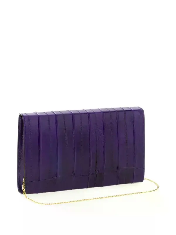 GIUSEPPE ZANOTTI Tuxedo Panelled Clutch Bag - Purple