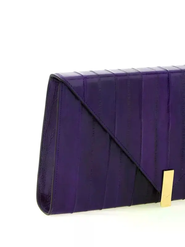 GIUSEPPE ZANOTTI Tuxedo Panelled Clutch Bag - Purple