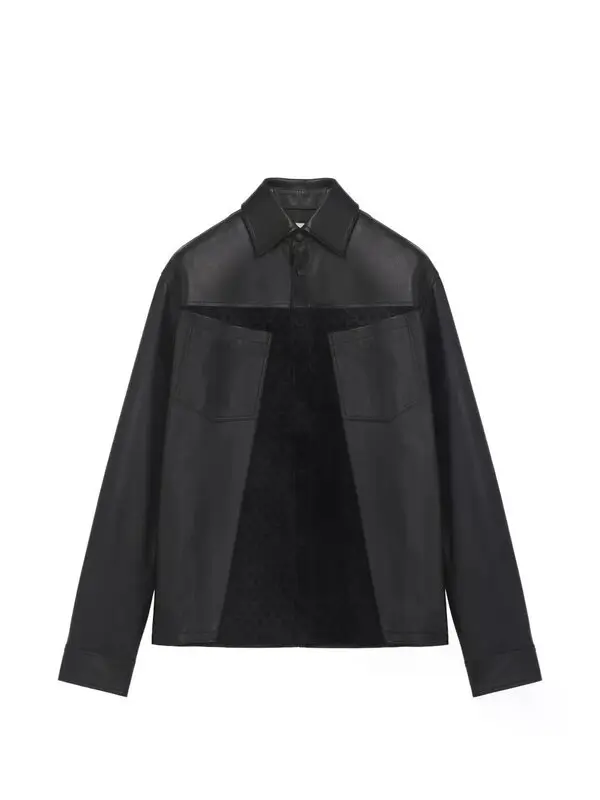 Alexander McQueen Panelled Leather Overshirt