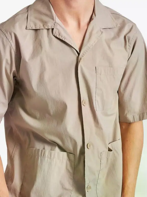 Aspesi Patch-pocket Spread-collar Shirt