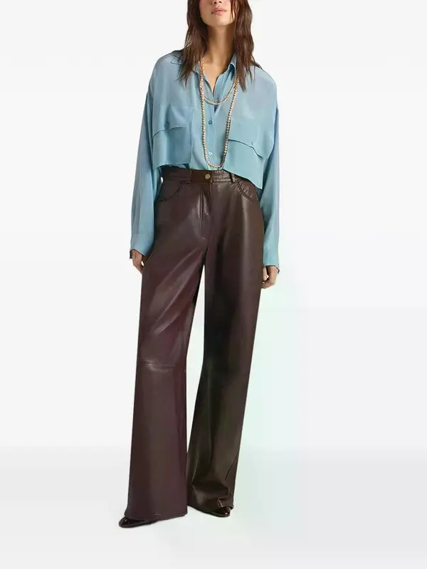 Momoni Aoki Leather Trousers