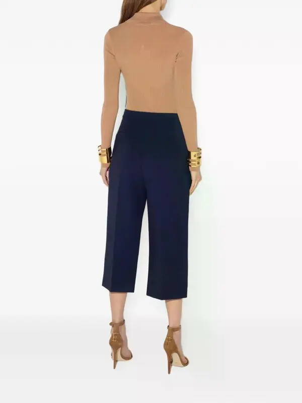 Elisabetta Franchi Knit Bodysuit With Polo Collar And Embroidered Details - Neutrals