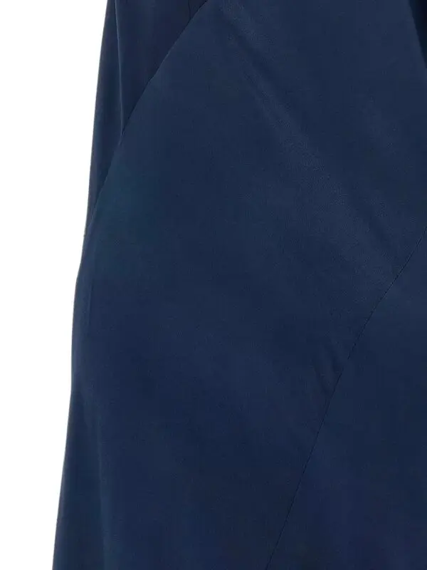 Alberta Ferretti Asymmetrical Draped Midi Dress